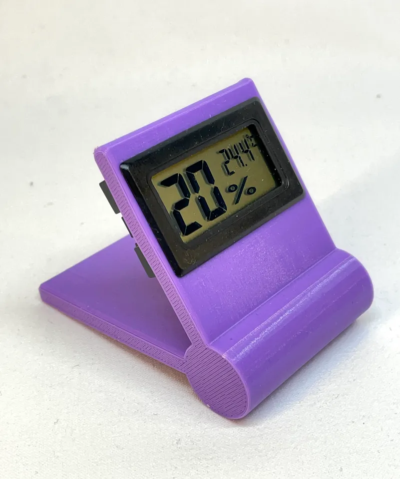 Hygrometer/temperature holder by Icebear | Download free STL model ...