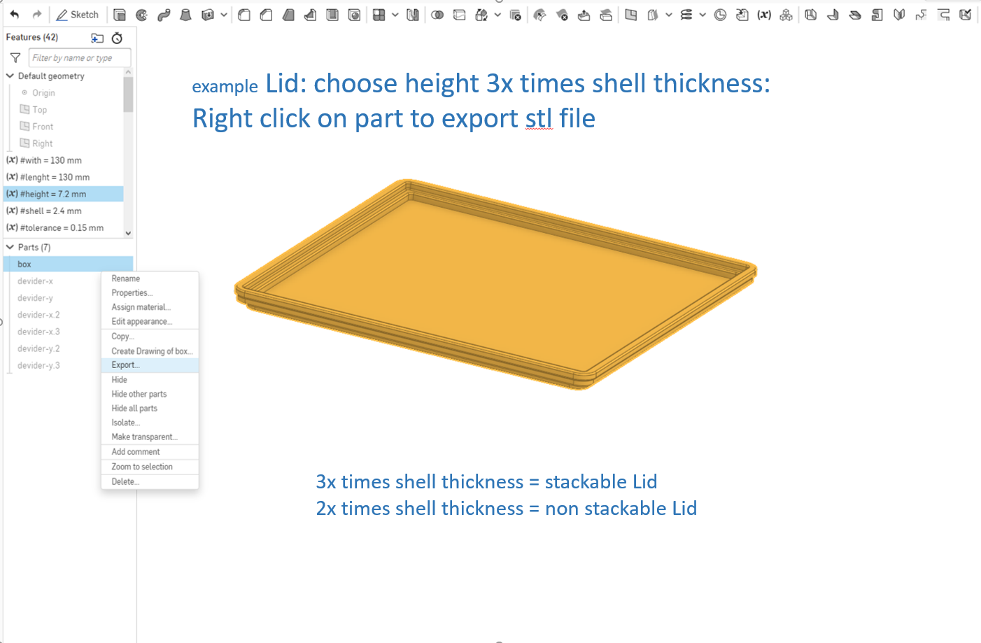 Tray box Organizer by Hans | Download free STL model | Printables.com