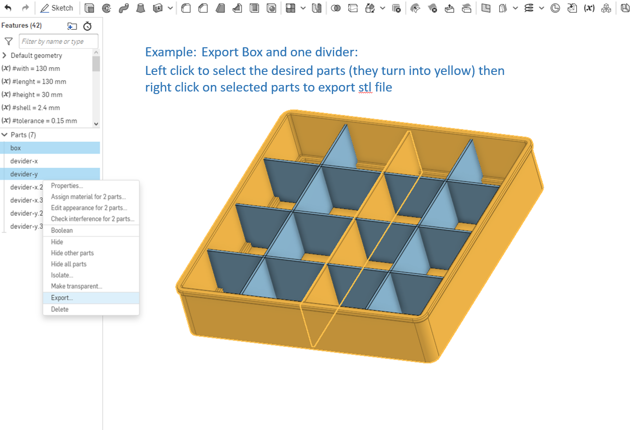Tray box Organizer by Hans | Download free STL model | Printables.com
