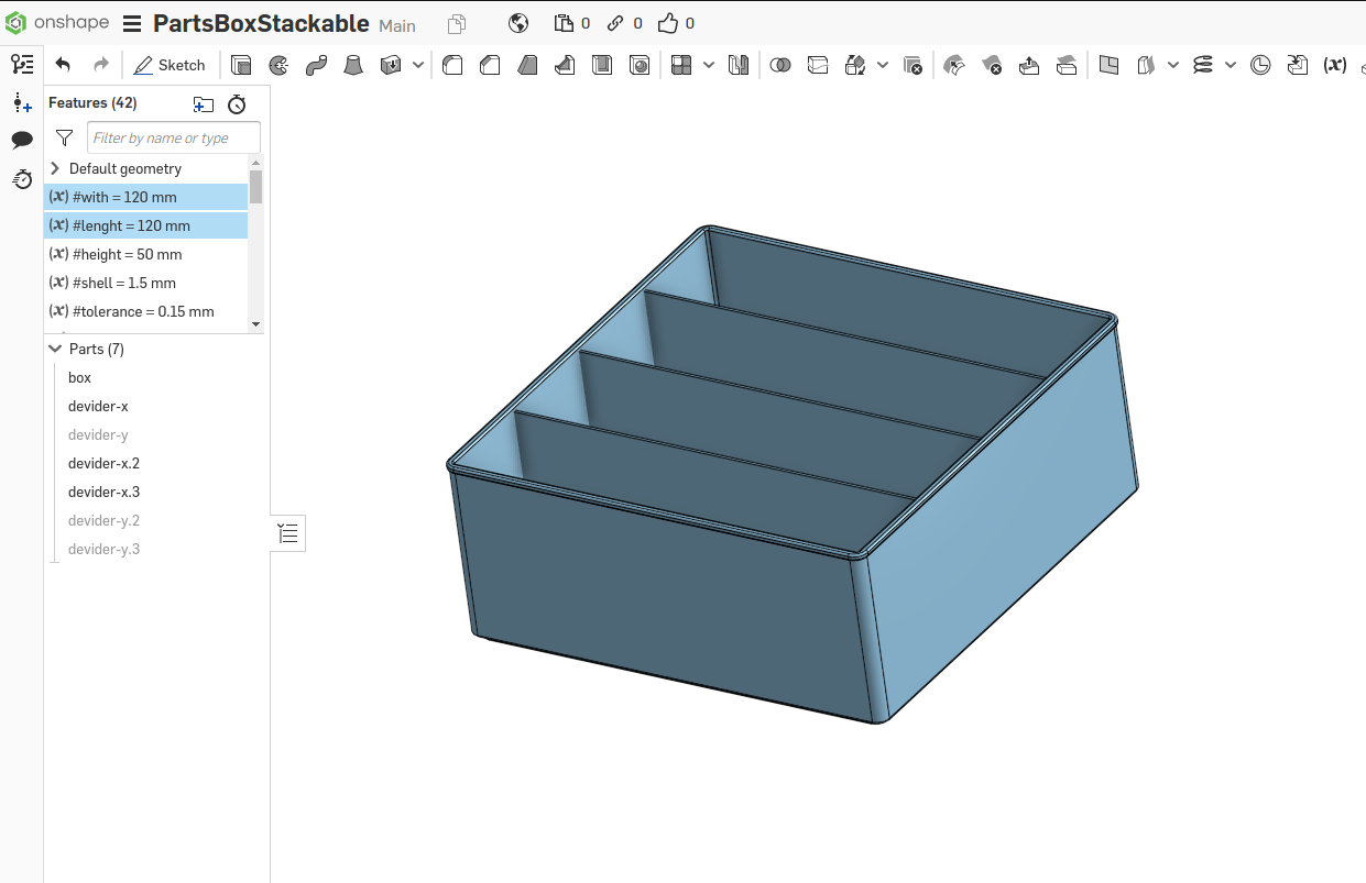 Tray box Organizer by Hans | Download free STL model | Printables.com