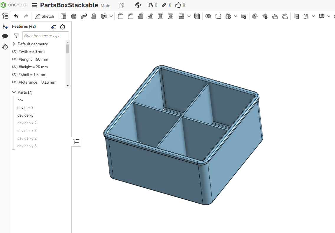 Tray box Organizer by Hans | Download free STL model | Printables.com