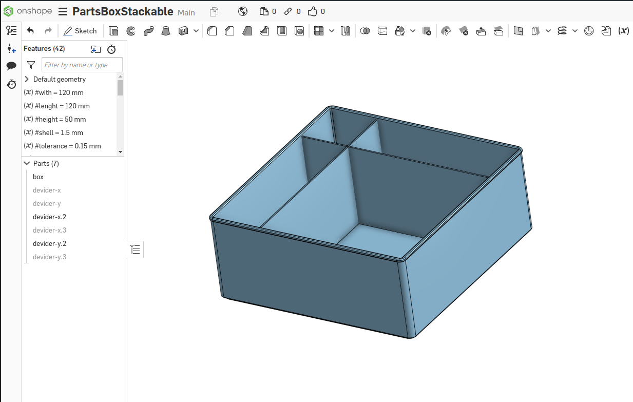 Tray box Organizer by Hans | Download free STL model | Printables.com