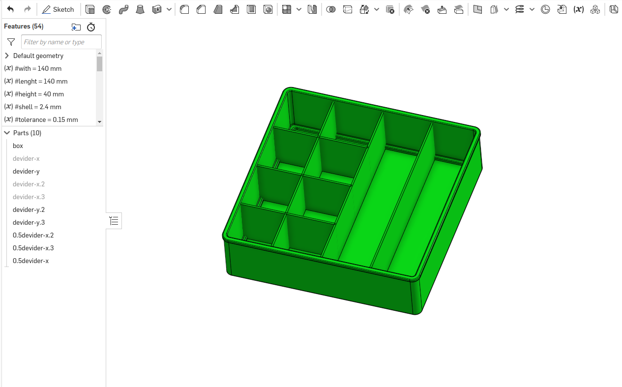 Tray box Organizer by Hans | Download free STL model | Printables.com