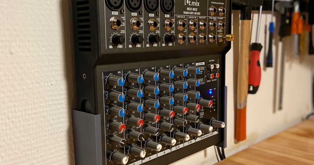 The t.mix mix 802 Wall bracket Kit. by Koen Fischer | Download free STL ...