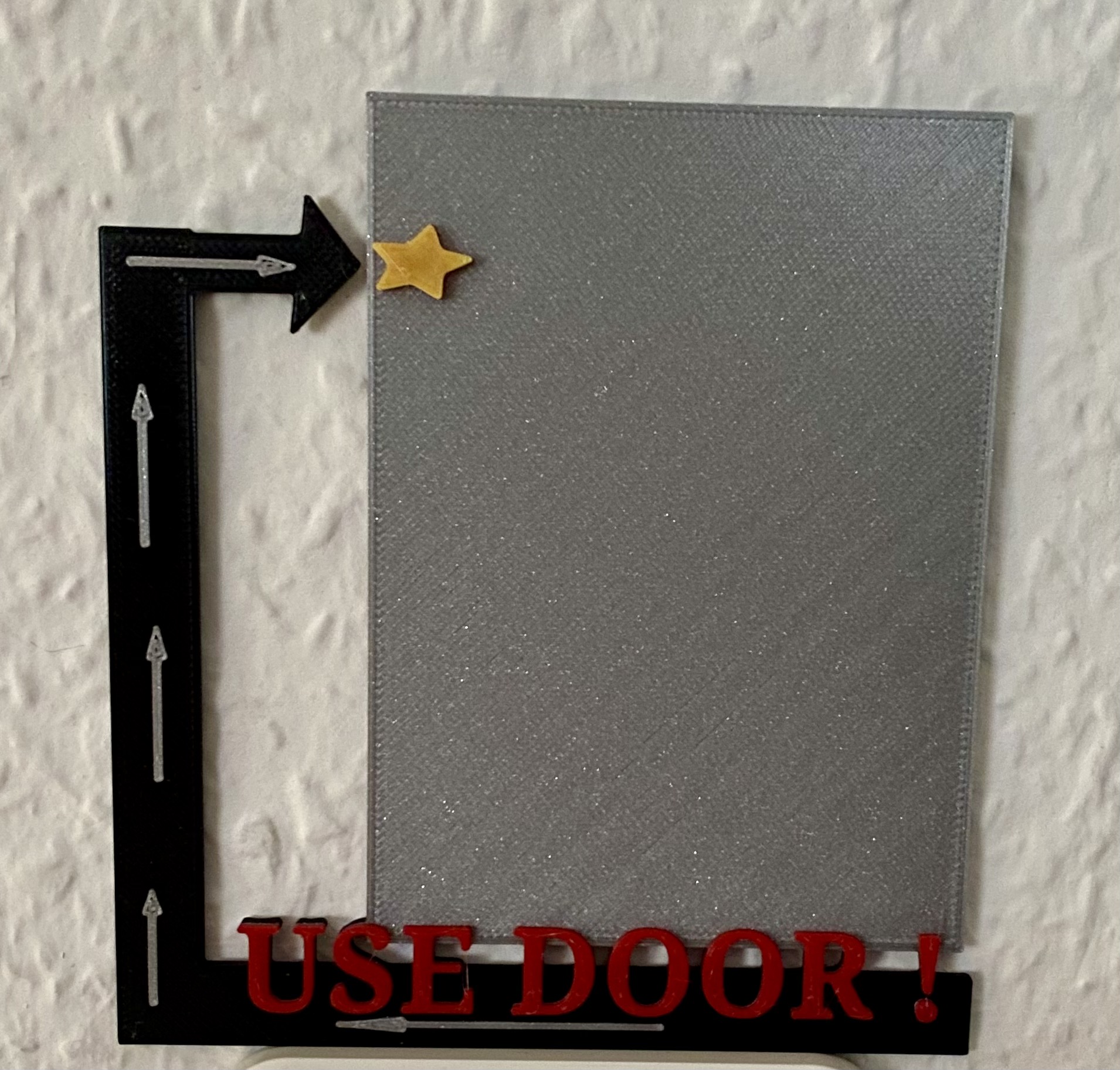 Use Door Corner Sign with arrows by Sebbl2 | Download free STL model ...