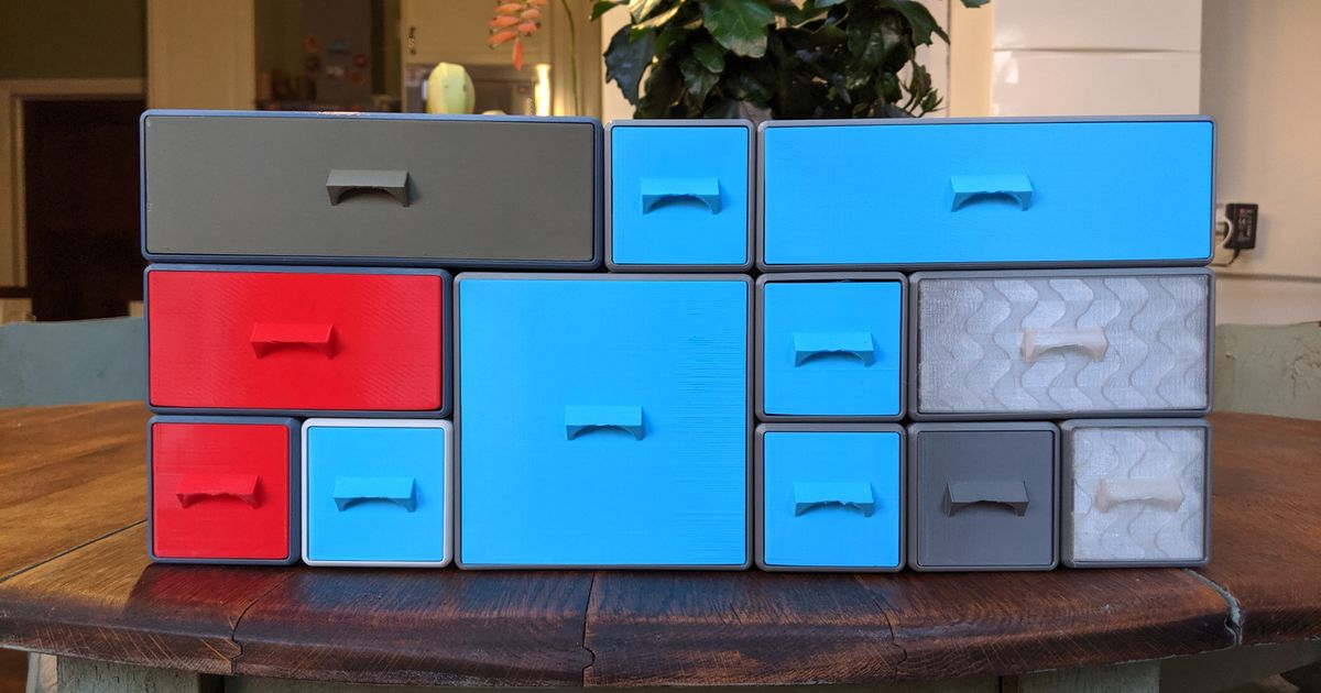 Yet more customizable drawers by milks | Download free STL model ...