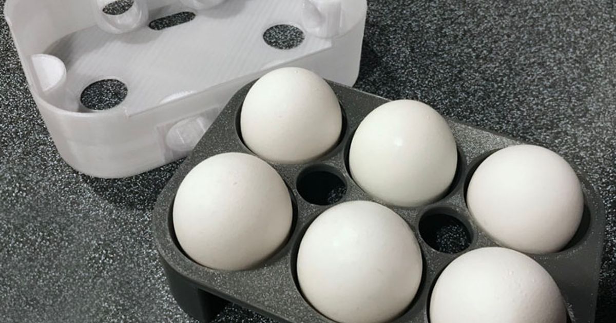 Egg Crate for 6 by Schaffer.la | Download free STL model | Printables.com