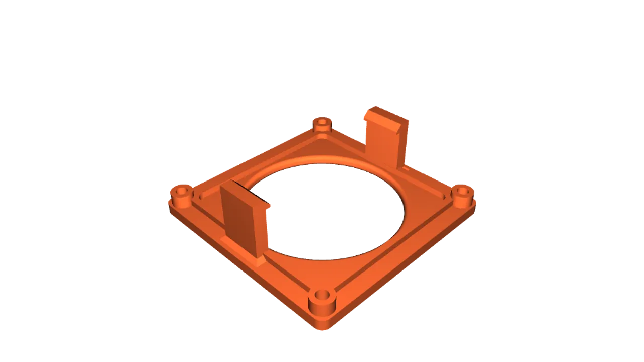 GameCube 40mm Screwless fan adapter by Retro Frog | Download free STL ...