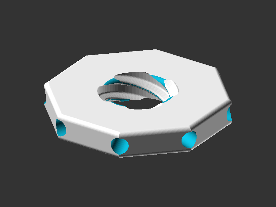 T8 marker lock nut by Jack | Download free STL model | Printables.com