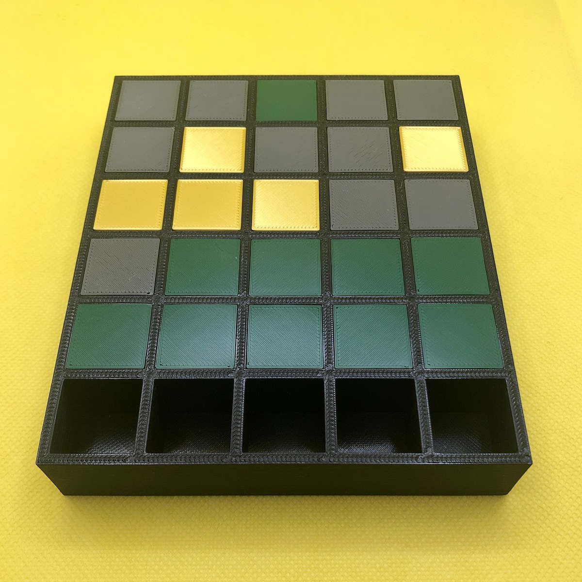 Wordle grid for calibration cubes by wafflecart | Download free STL ...