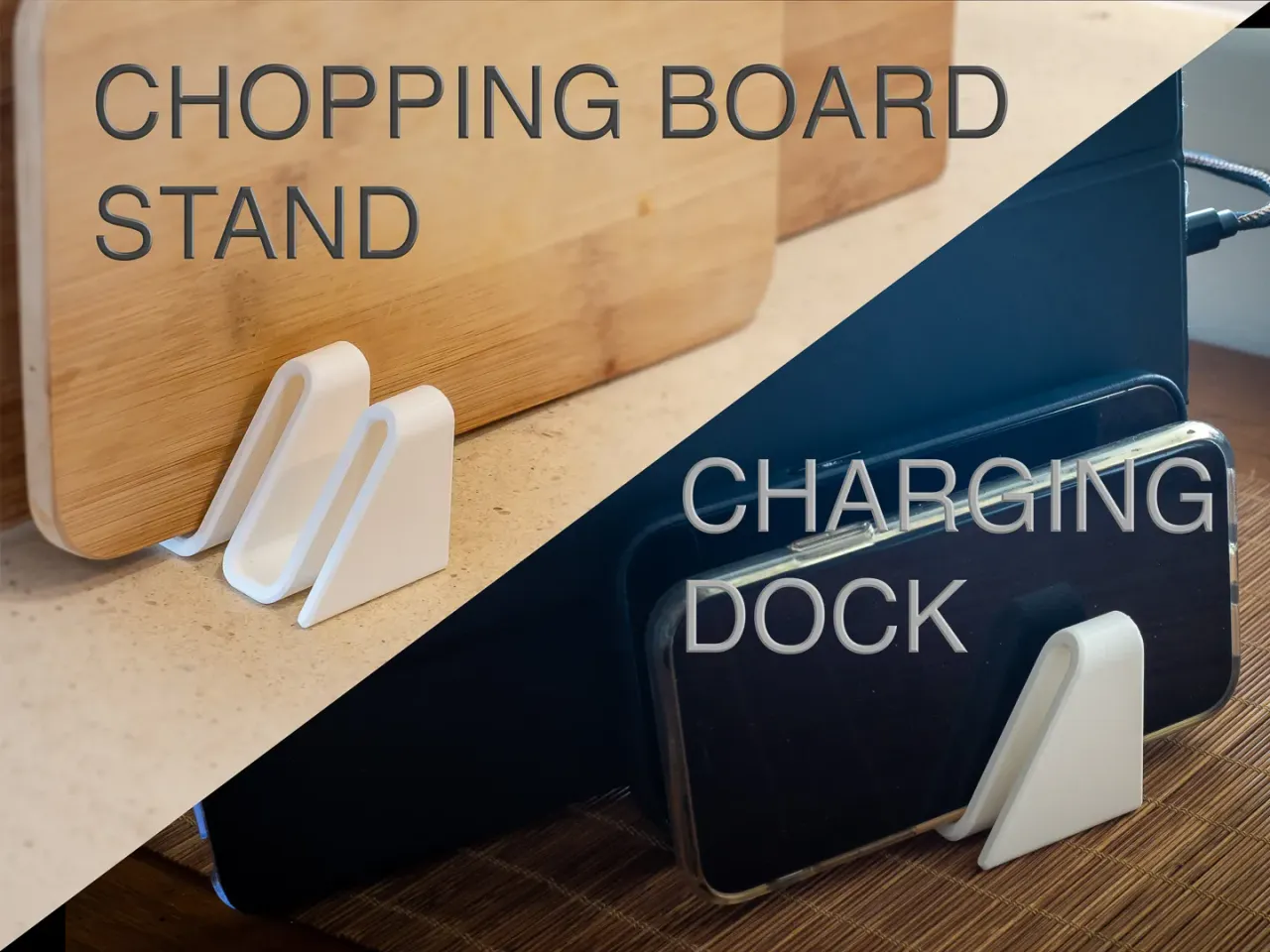 CUTTING BOARD STAND OR CHARGING DOCK - PARAMETRIC! by Peter H ...