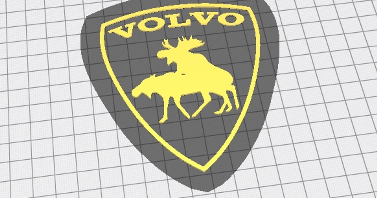 Volvo Truck Moose logo popular version by Stefan666 | Download free STL ...