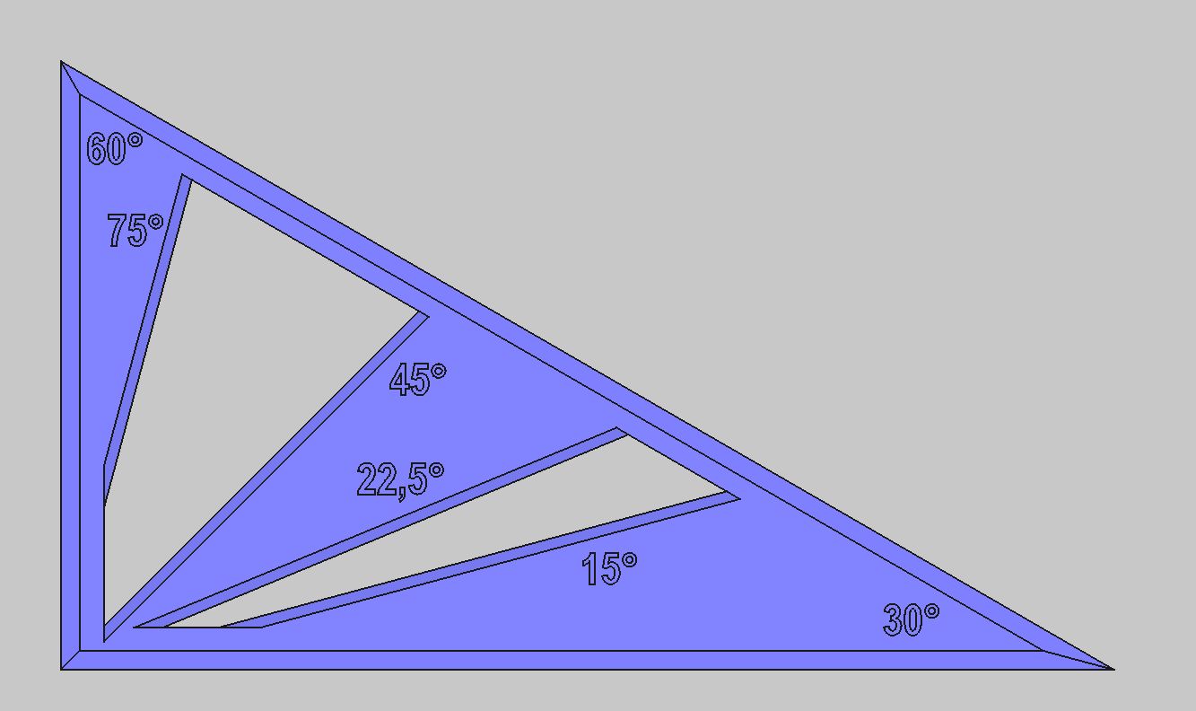 Triangle with fixed angles by lufa | Download free STL model ...