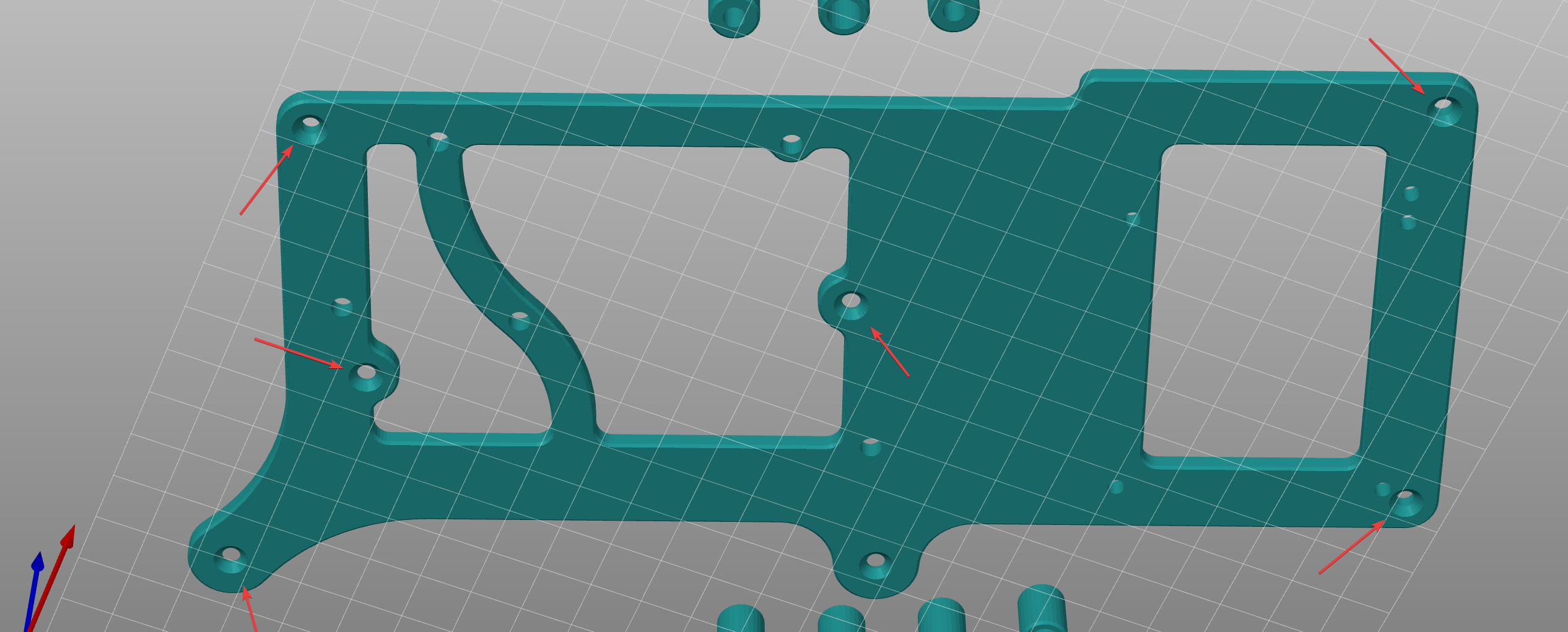 SKR E3 Mini v3 mounting bracket for Flashforge Creator Pro by ...