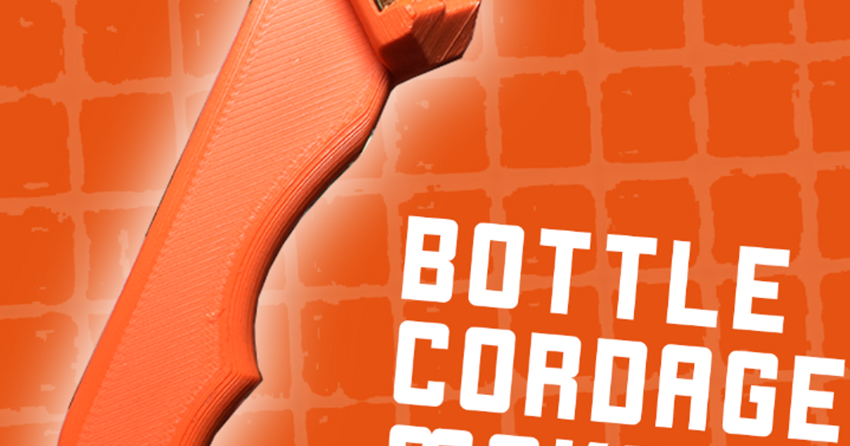 Plastic Bottle Cordage Maker (v3) by Chris Borge | Download free STL ...