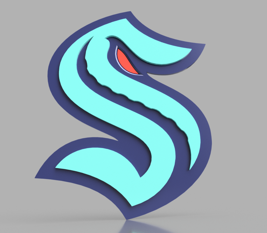 Seattle Kraken Logo by John | Download free STL model | Printables.com