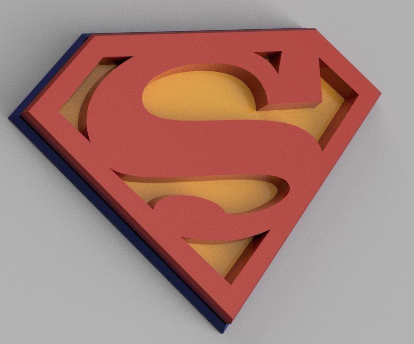Classic Superman Logo by John | Download free STL model | Printables.com