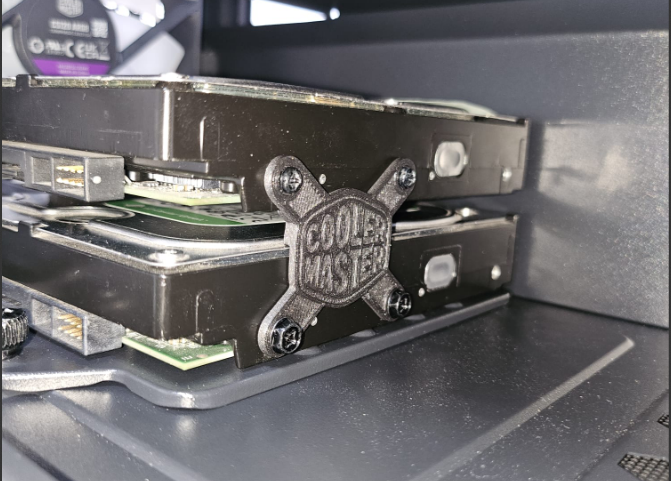Double 3.5" Stacked Hard Drive mount - Compatible with 3.5" storage ...