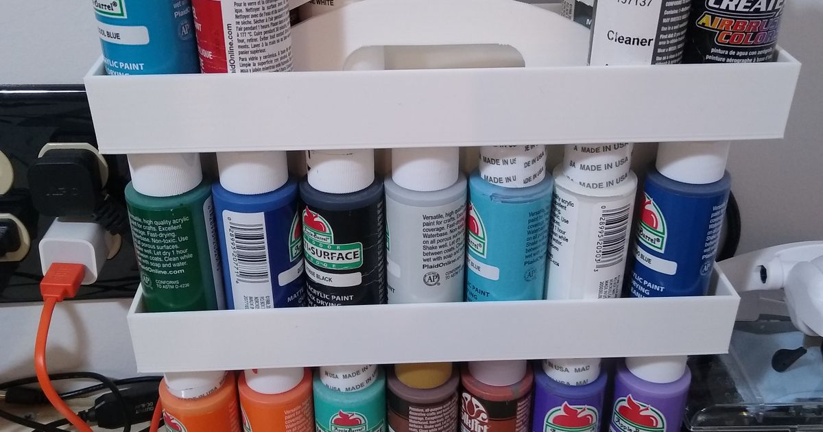 Stacking paint rack by LuckyMan3d | Download free STL model ...