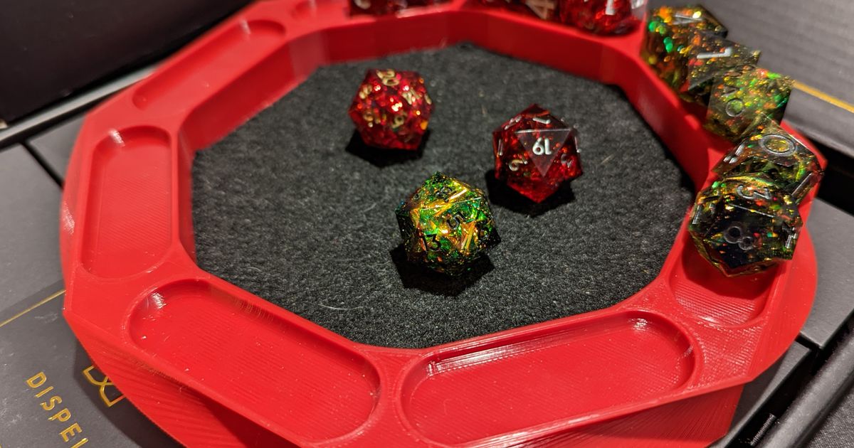 Twisted Dice Tray by chaosmuse | Download free STL model | Printables.com