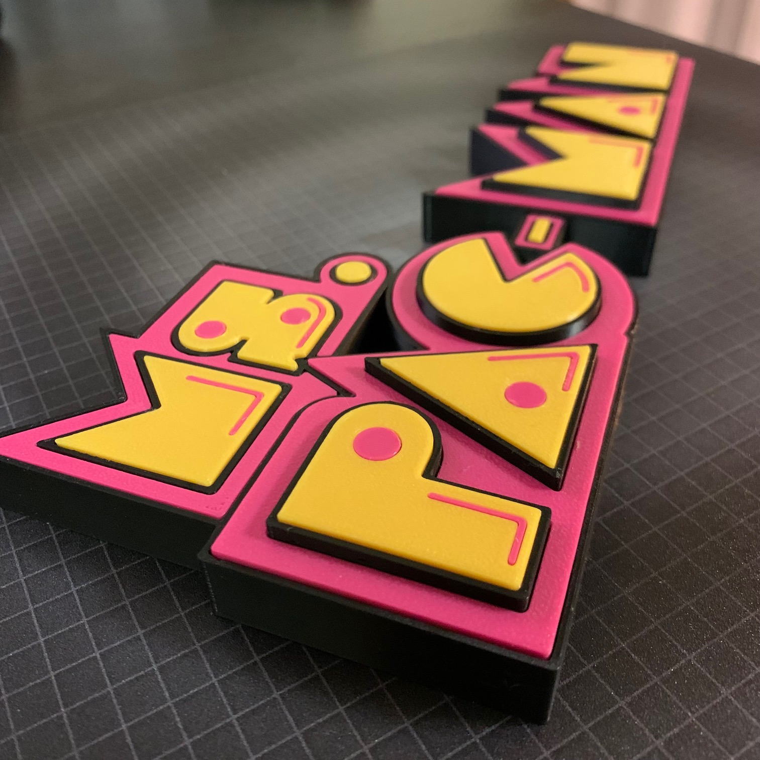 Ms. Pac-Man 3D Logo by TperroneDesign | Printables Store