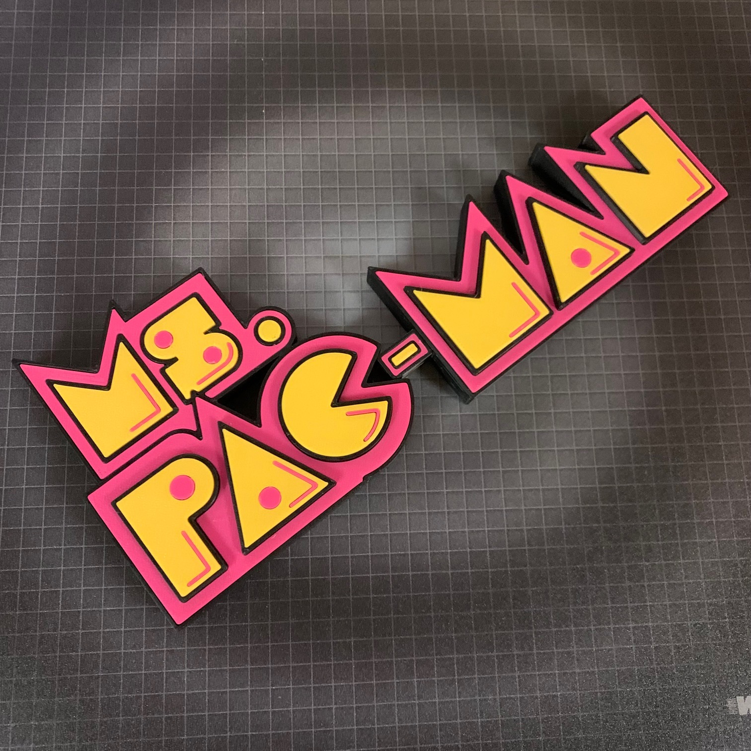 Ms. Pac-Man 3D Logo by TperroneDesign | Printables Store