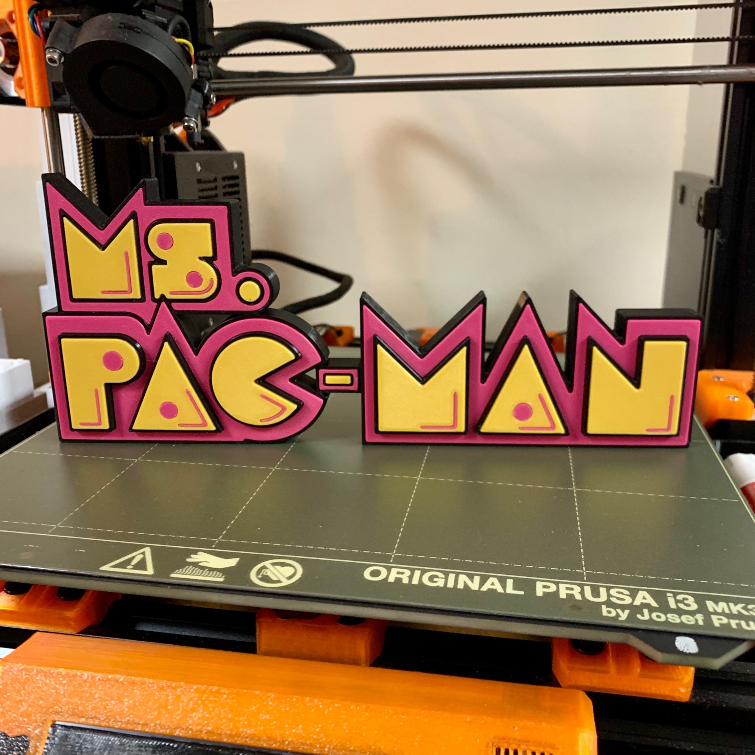 Ms. Pac-Man 3D Logo by TperroneDesign | Printables Store