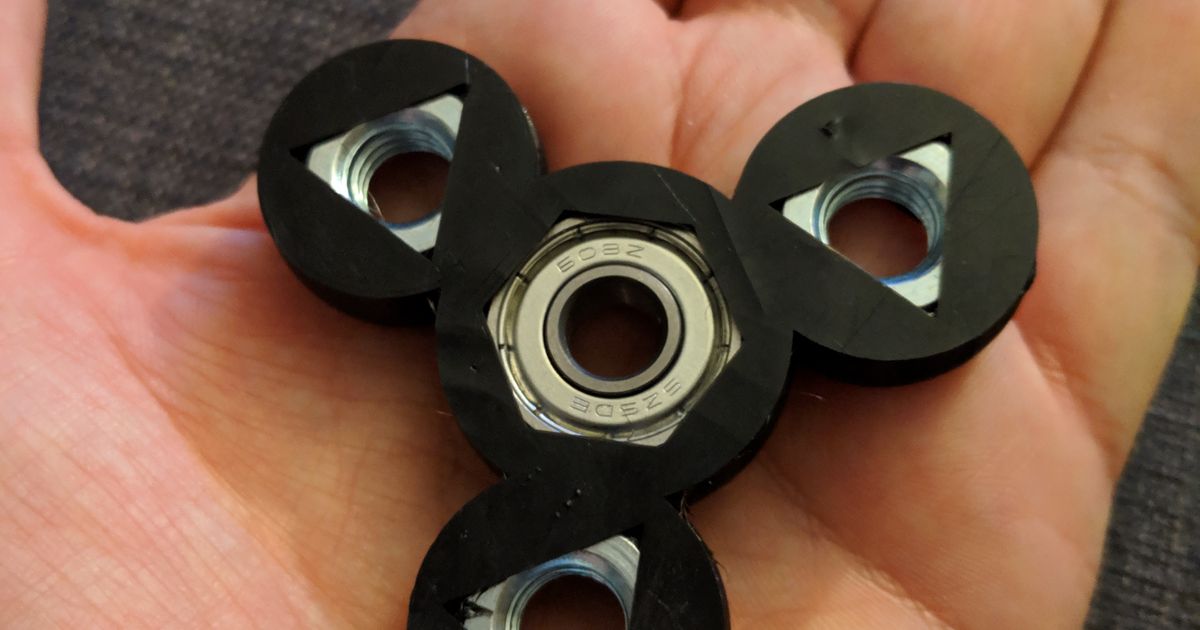 fidget spinner embedded parts test by peridot | Download free STL model ...