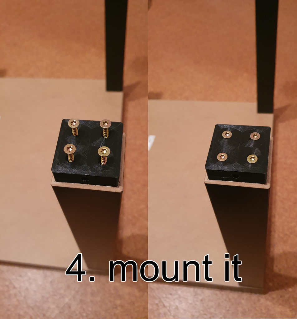 [Ikea Lack] Leg extension (modular) por Shuni | Descargar modelo STL ...