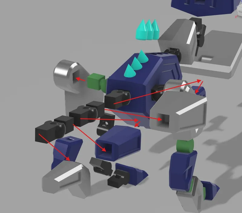 ROBOT DINOSAUR TOY (BETA) by DT3D_PRINT | Download free STL model ...