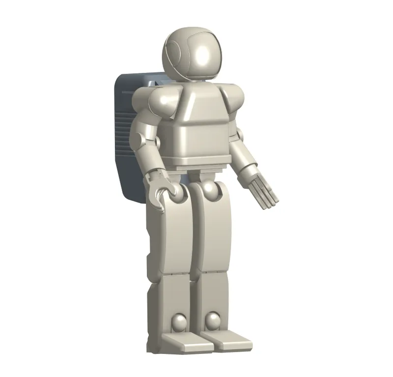 Asimo Robot Print-in-place by Thorin Oakenshield | Download free STL ...