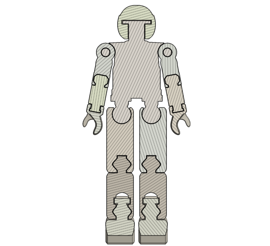 Asimo Robot Print-in-place by Thorin Oakenshield | Download free STL ...