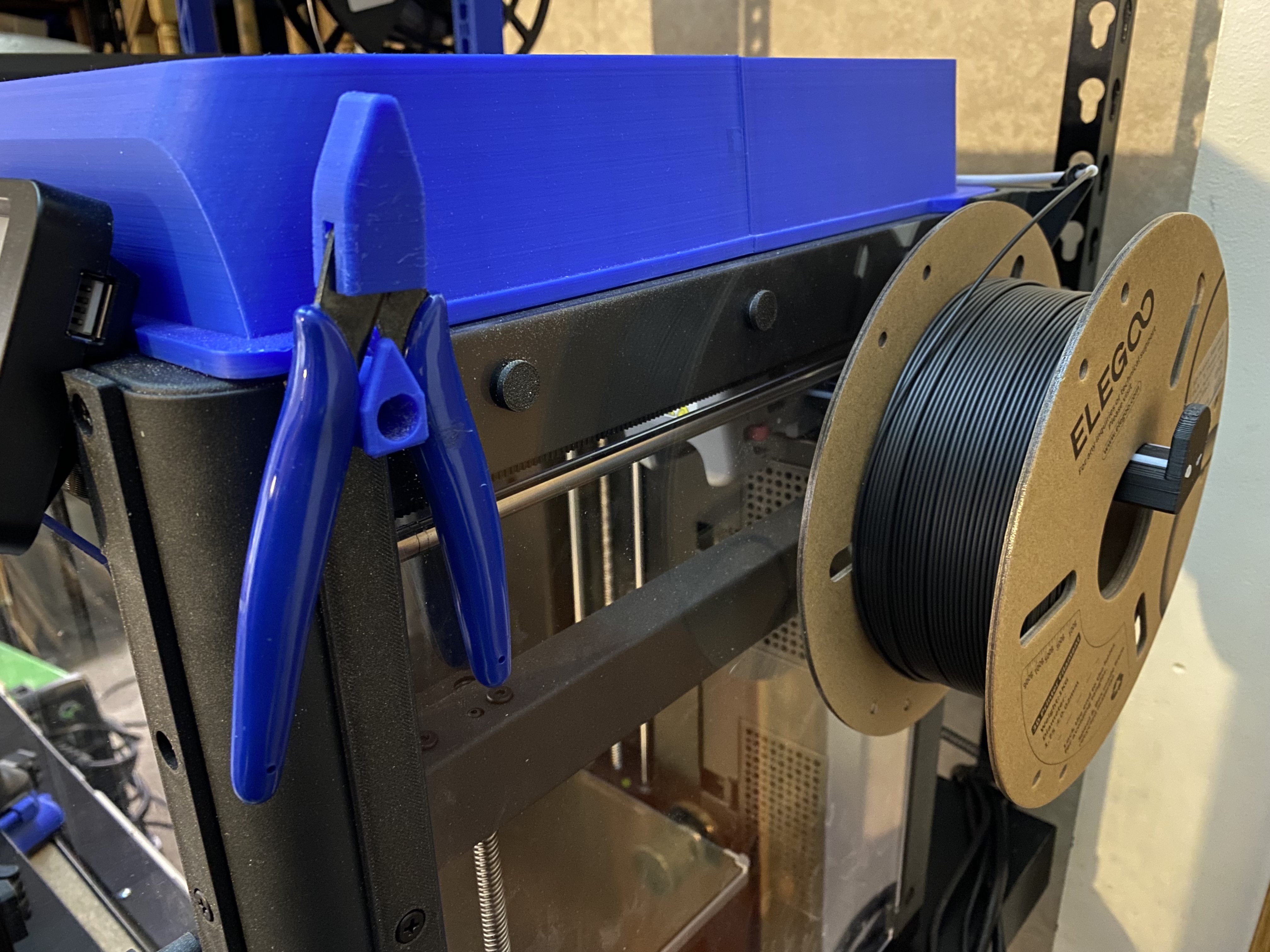 Flashforge Adventurer 5M (AD5M) IMPROVED, SIDE-MOUNT Spool Holder ...