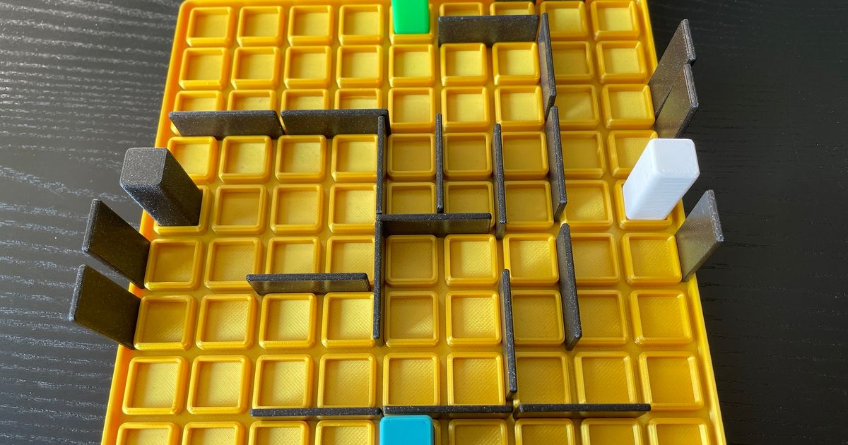 Quoridor board game 2 or 4 players by Elod_HU | Download free STL model ...