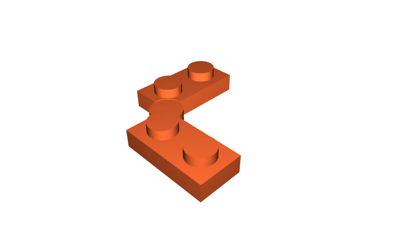 Lego compatible Hinge Plate 2x2 prints in place! by FLWE | Download ...