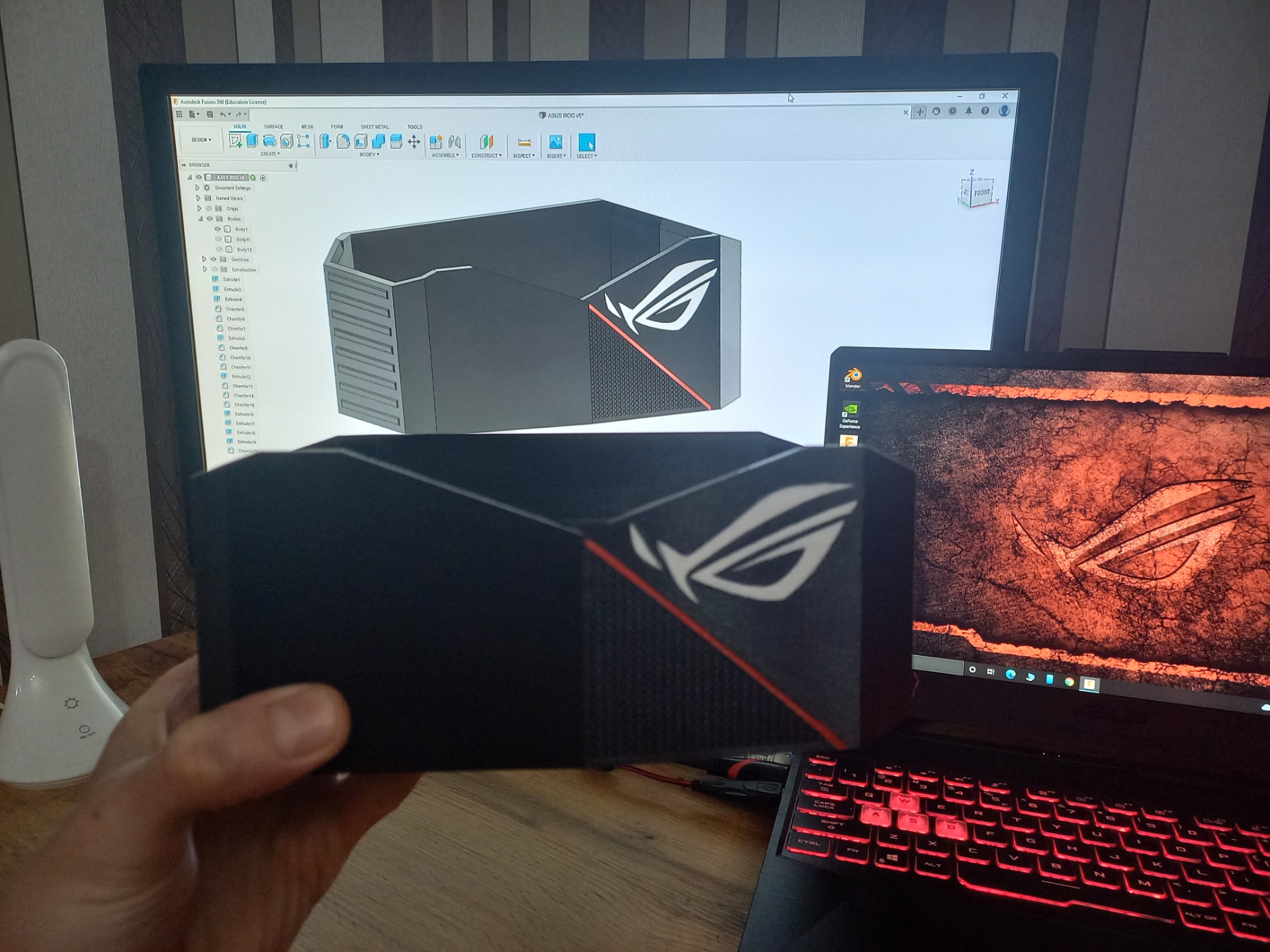 Multifunctional Box Asus Rog by PopaValentin | Download free STL model ...