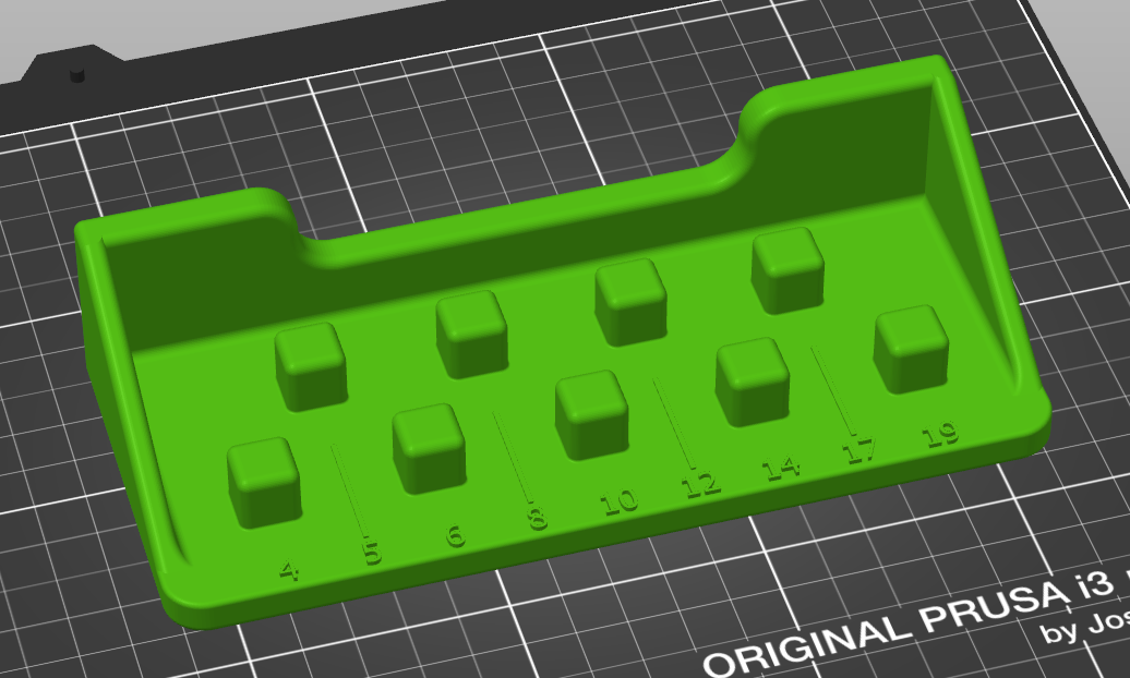 Nuss Halterung 1/2" für Lochblechwände von IICompanyII | Kostenloses STL-Modell herunterladen ...