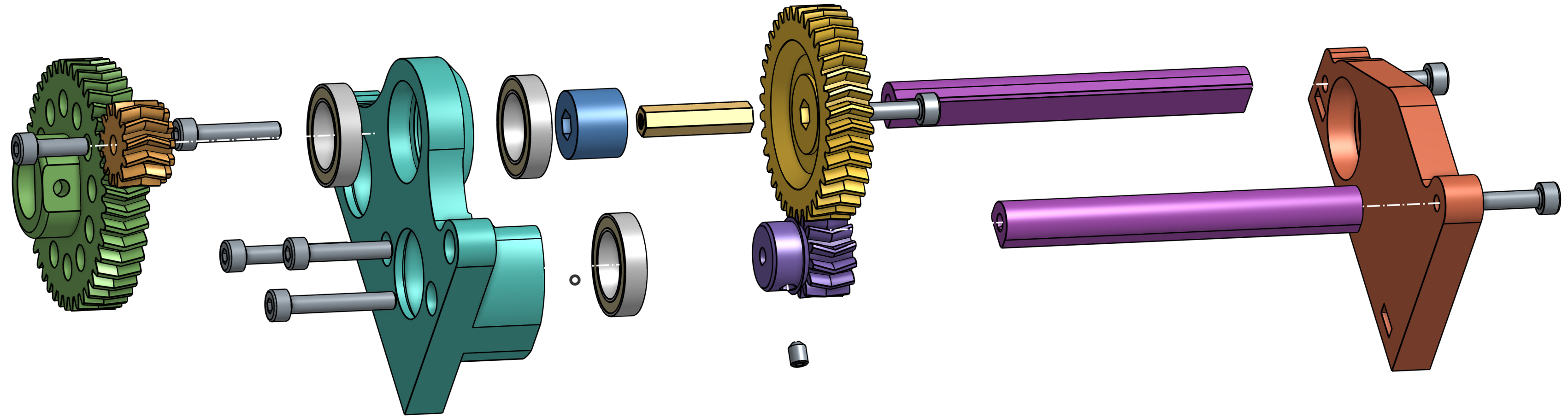 Step-down gearing for Chassis 1/10 Adaptable - DKS-Basic by ambrmart ...