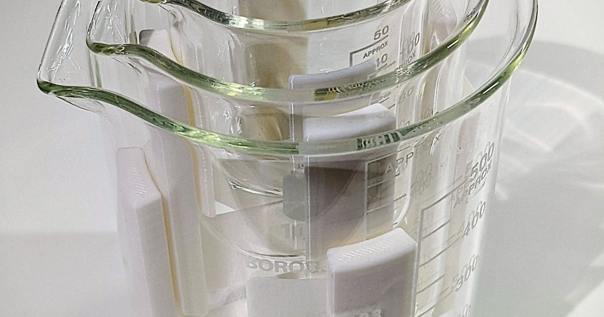 Spacers for nesting beaker storage by asdfgeoff | Download free STL ...