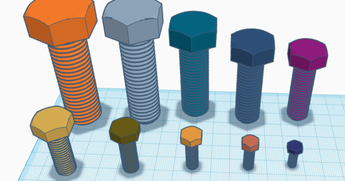 Metric bolts and nuts fit steel Metric bolts and nuts (V2) by Devious ...