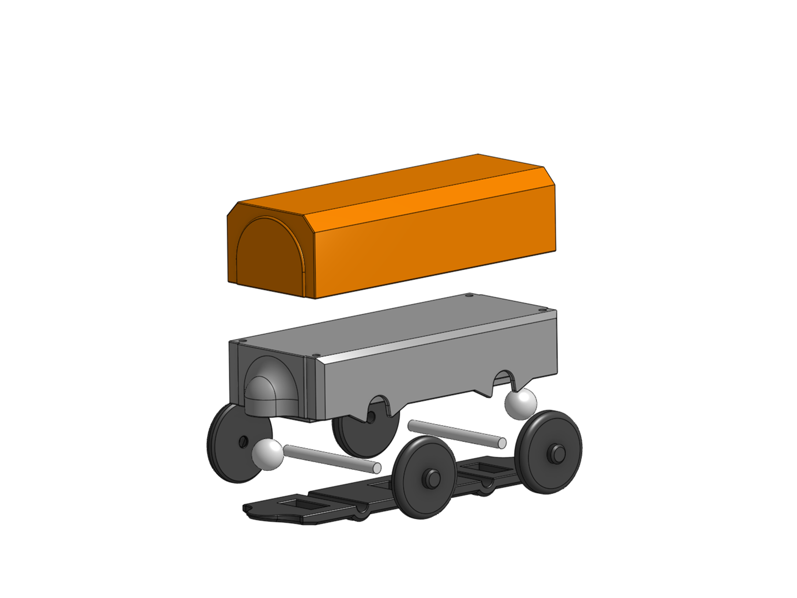 Passengers Car for Wooden Tracks by Michal Fanta | Download free STL ...