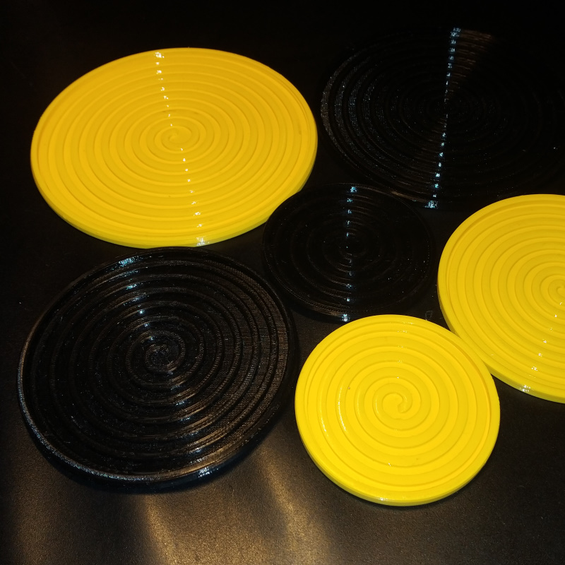 Round coasters with spiral pattern by Printing Programmer | Download ...