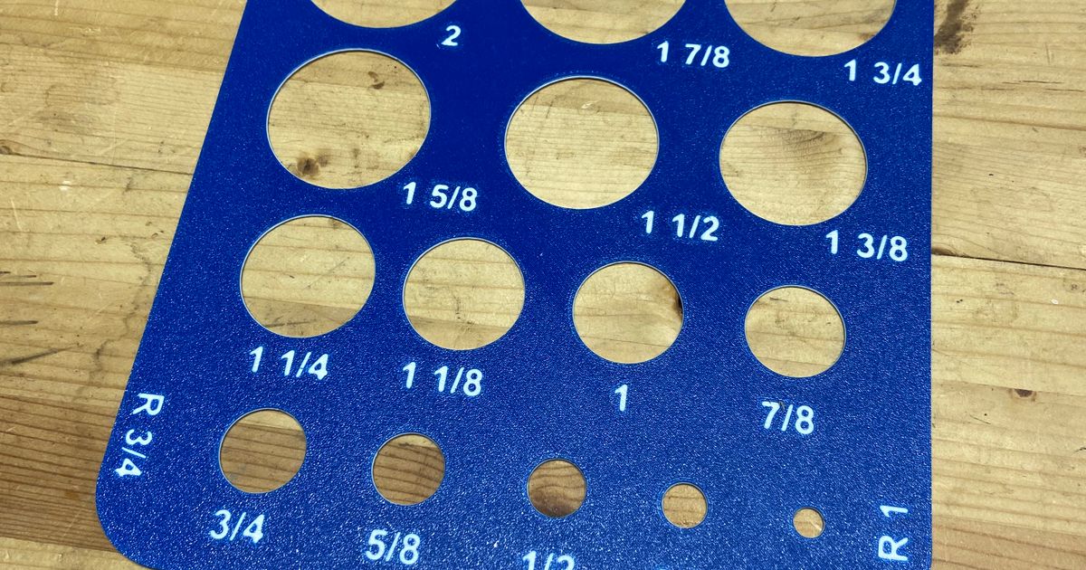 Circle Template by Miguel M. | Download free STL model | Printables.com