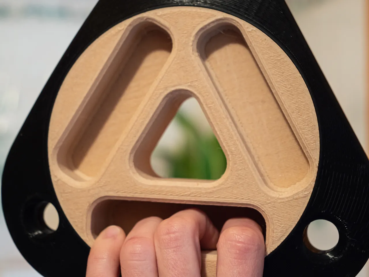 Triangular portable hangboard by drola | Download free STL model ...