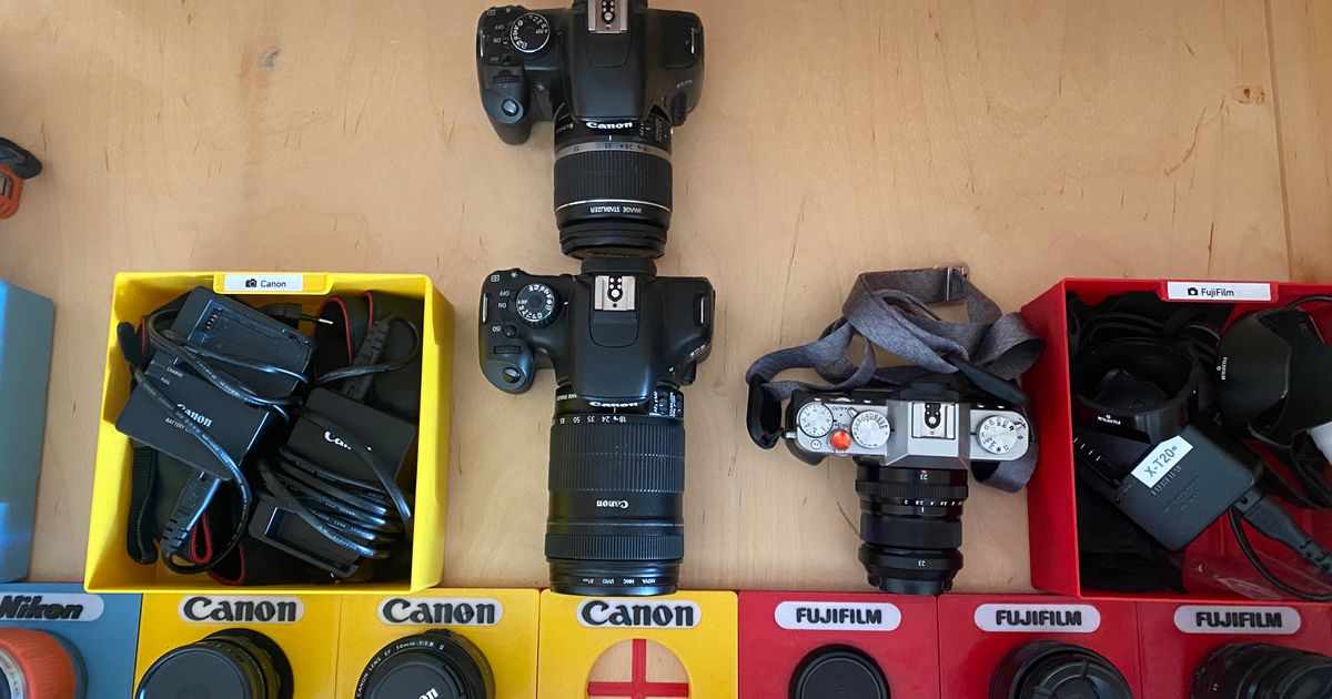 Lens Holder / Organizer - FujiFilm, Nikon, Canon, Sony etc. by Fredrik ...