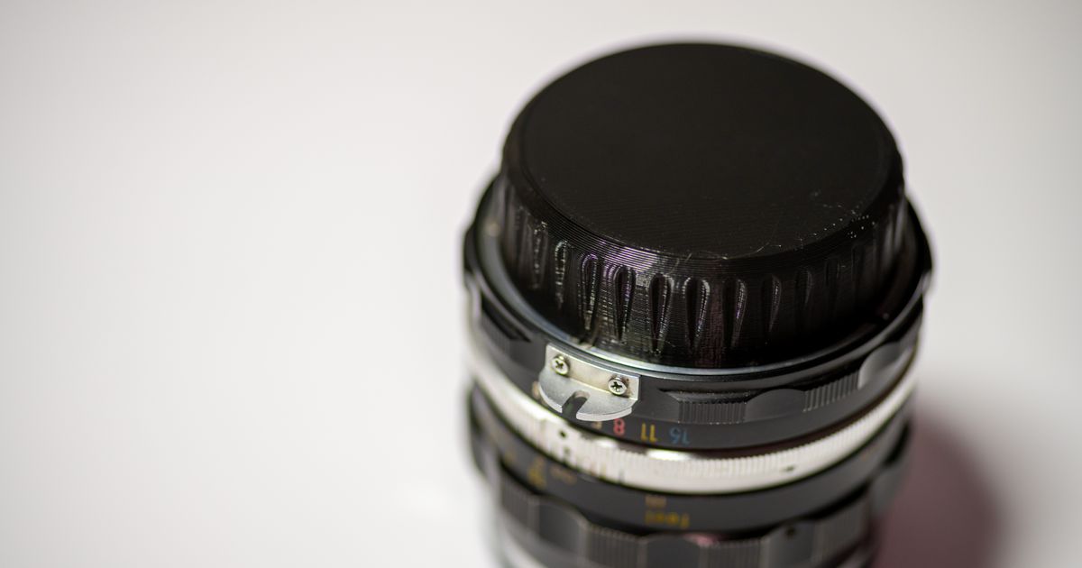 F Mount Lens Cap by Grant Parker studio | Download free STL model ...