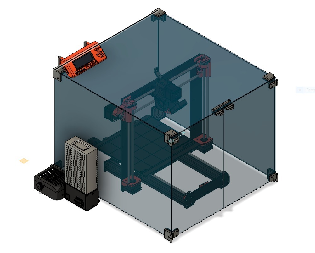 3d Printer Plexi Enclosure by The Lou Kou | Download free STL model ...