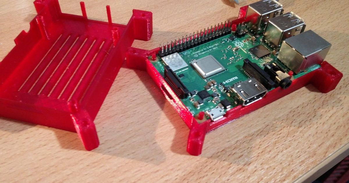 Raspberry Pi case - swappable lids (3 Model B/Β+) by The Lou Kou ...
