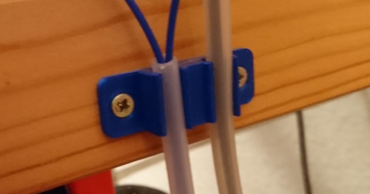 screwable PTFE tube clip by Antimaterie | Download free STL model ...