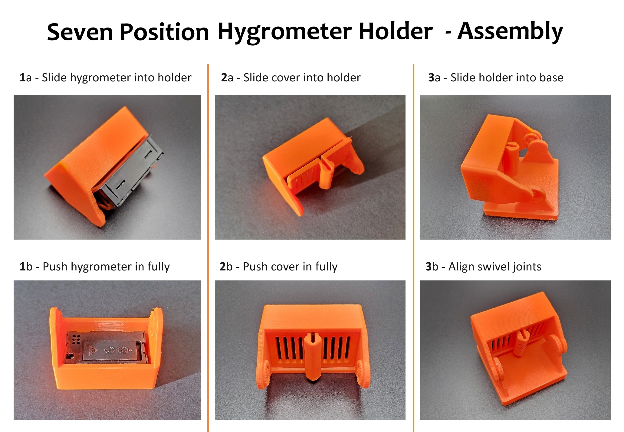 Seven Position Hygrometer Holder by Phil Caruso | Download free STL ...
